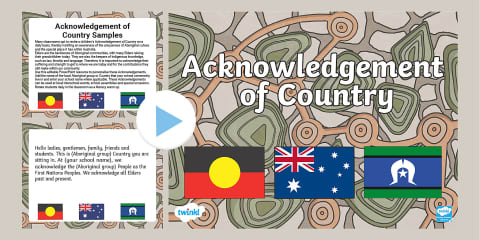Acknowledgement of Country with Auslan Display Posters