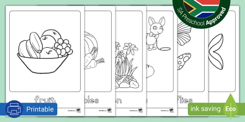 Letter T Colouring Pages for Grade R - Foundation Phase