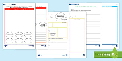Science Lab Report Differentiated Writing Template