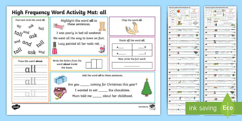 100 Sight Words Flashcards