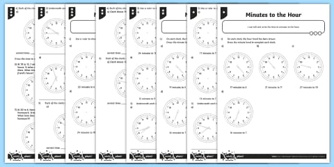 5 Minute Intervals Worksheets