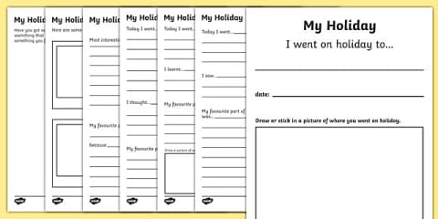 A Diary Entry Template for Kids | Children's Diary | Twinkl
