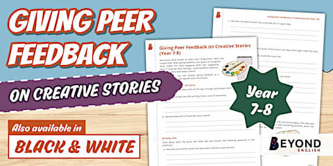 Giving Peer Feedback on Oral Presentations (Year 7-8)
