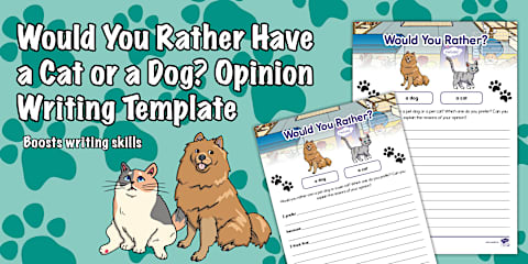 Would You Rather? Animals Opinion Template