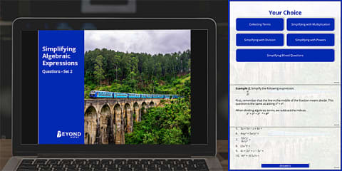 Simplifying Algebraic Expressions PowerPoint 1