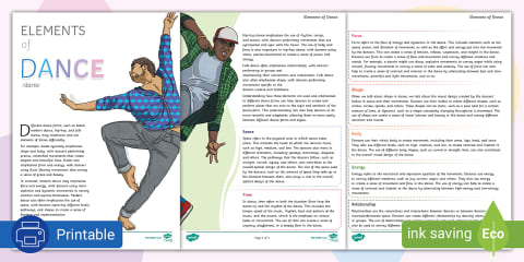 Teaching the Elements of Dance Lesson Pack