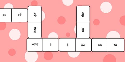 Phase 2 High Frequency Words Dominoes