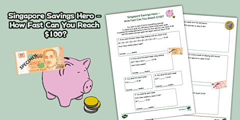 Singapore Ocean Creature I Spy and Count to 10 Activity Sheets