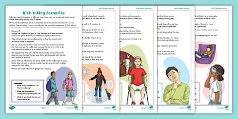 Positive and Negative Risks Sorting Cards