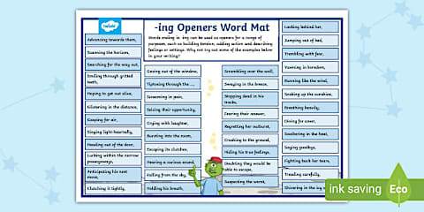 ISPACE Openers Word Mat Pack
