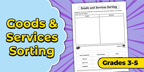 Goods, Services, Producers, and Consumers Poster