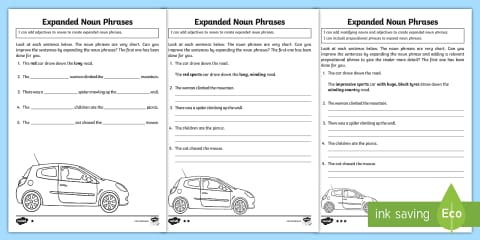 Year 2 Use Expanded Noun Phrases Lesson Ideas and Resource Pack PowerPoint