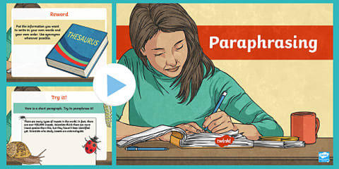 Paraphrasing Challenge Cards