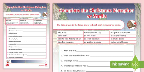 Christmas Noun Sorting Activity