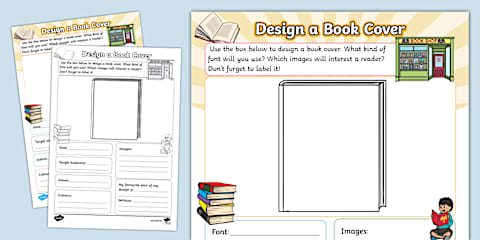 Create Your Own Book Cover Activity Sheet