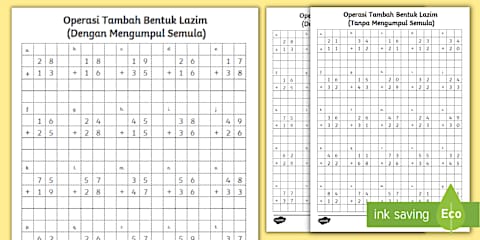 Kad Masalah Matematik Tahun 2 – Tambah, Tolak, Darab, Bahagi (Situasi ...