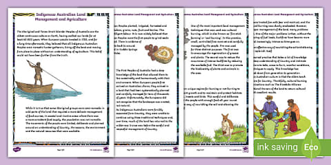 Aboriginal Land Management Worksheet Booklet | Primary