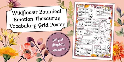Wildflower Botanical Themed Display Border