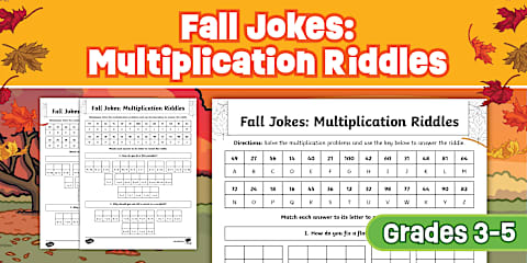 Snowy Jokes: Multiplication Riddles for 3rd-5th Grade