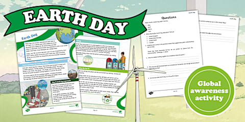UKS2 Earth Day Reading Comprehension Activity