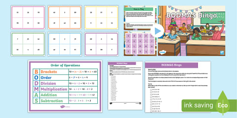 Order of Operations (BIDMAS) Matching Game - KS2 Revision