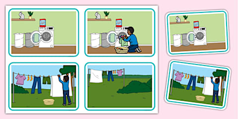 Sequencing Cards - Going Out in the Rain