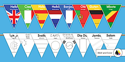 Pacific Islands Languages 'Hello' on Speech Bubbles