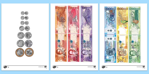 Philippine Money: Addition of Notes and Coins