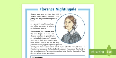 The Diary of Florence Nightingale Writing Frame