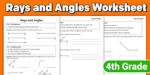 Fourth Grade Find the Missing Angles Worksheet