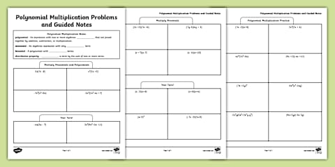 Algebra Multiplication Fact File: Techniques & Examples
