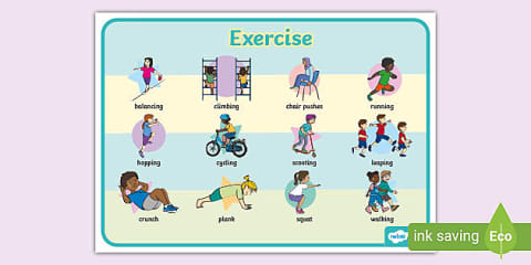 Exercise Photo Display Poster