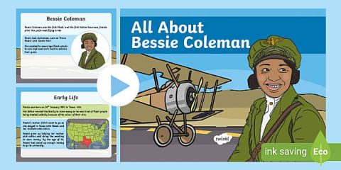 Bessie Coleman KS1 Leaflet Template