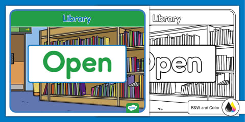 Library Rules Banner