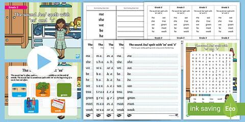 Grade 2 Phonics -ea Spelling Pack