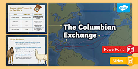 Fifth Grade Columbian Exchange Reading Comprehension Worksheet