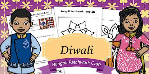 Diwali Rangoli Paper Lantern Craft