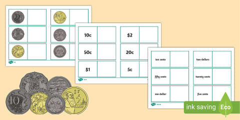 Differentiated Money Matching Cards