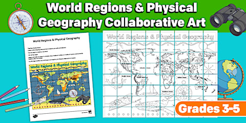 Illustrated World Map Poster