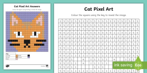 Duck Pixel Art Template
