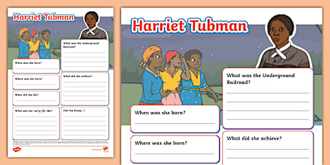 Harriet Tubman Fact File - Twinkl - KS2