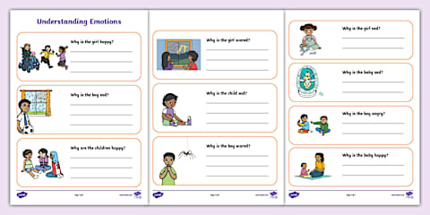 Drawing Facial Expressions Activity Sheet Twinkl