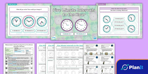 Year 3 Measurement: Reading Analog Time at Quarter To - Lesson 2