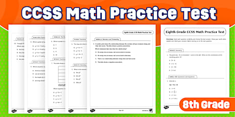 Eighth Grade Math 8 Word Wall Pack