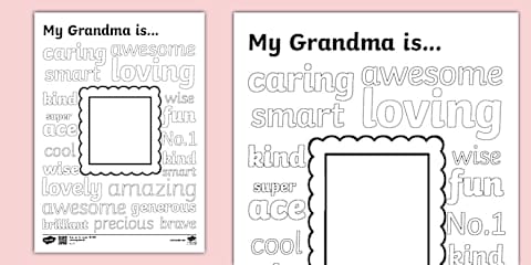 Grandparents Day: Colouring Pages