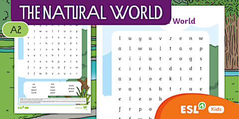 ESL Spelling Challenge: Natural World [Kids, A2]