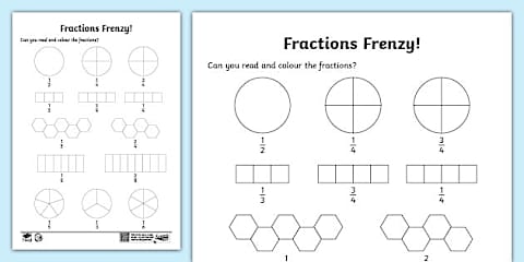 Fun Food Fractions Lesson Pack