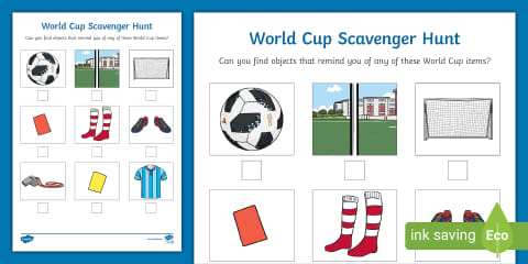 Men's World Cup Early Level Outdoor Maths Challenge Cards