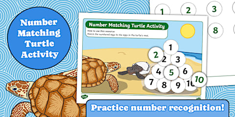 Otter-Themed Number Formation 1 - 10 Activity Mat