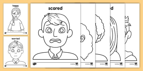 Happy, Sad, and Angry Sorting Activity for PreK-K